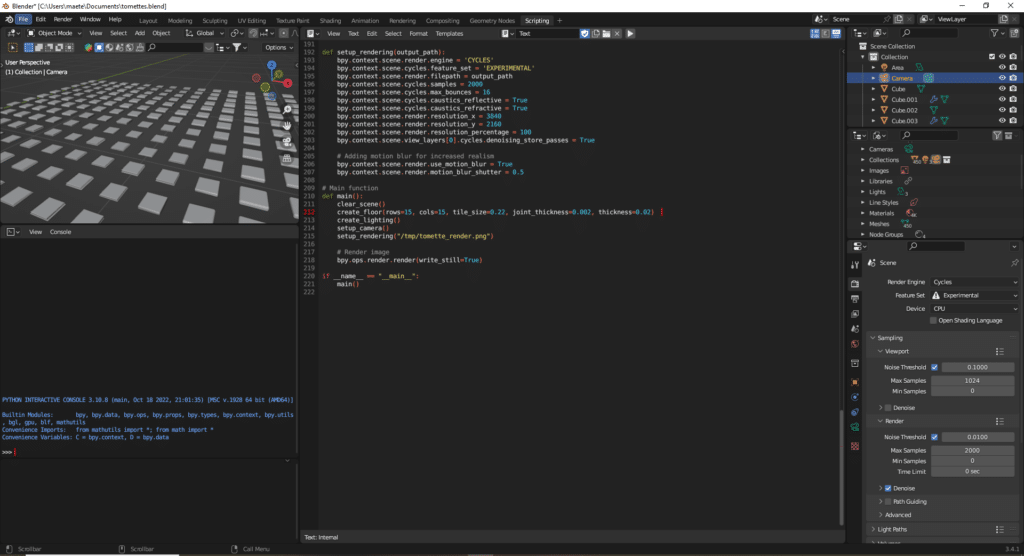 Le Scripting Python dans Blender : Un Atout Indispensable pour les ...