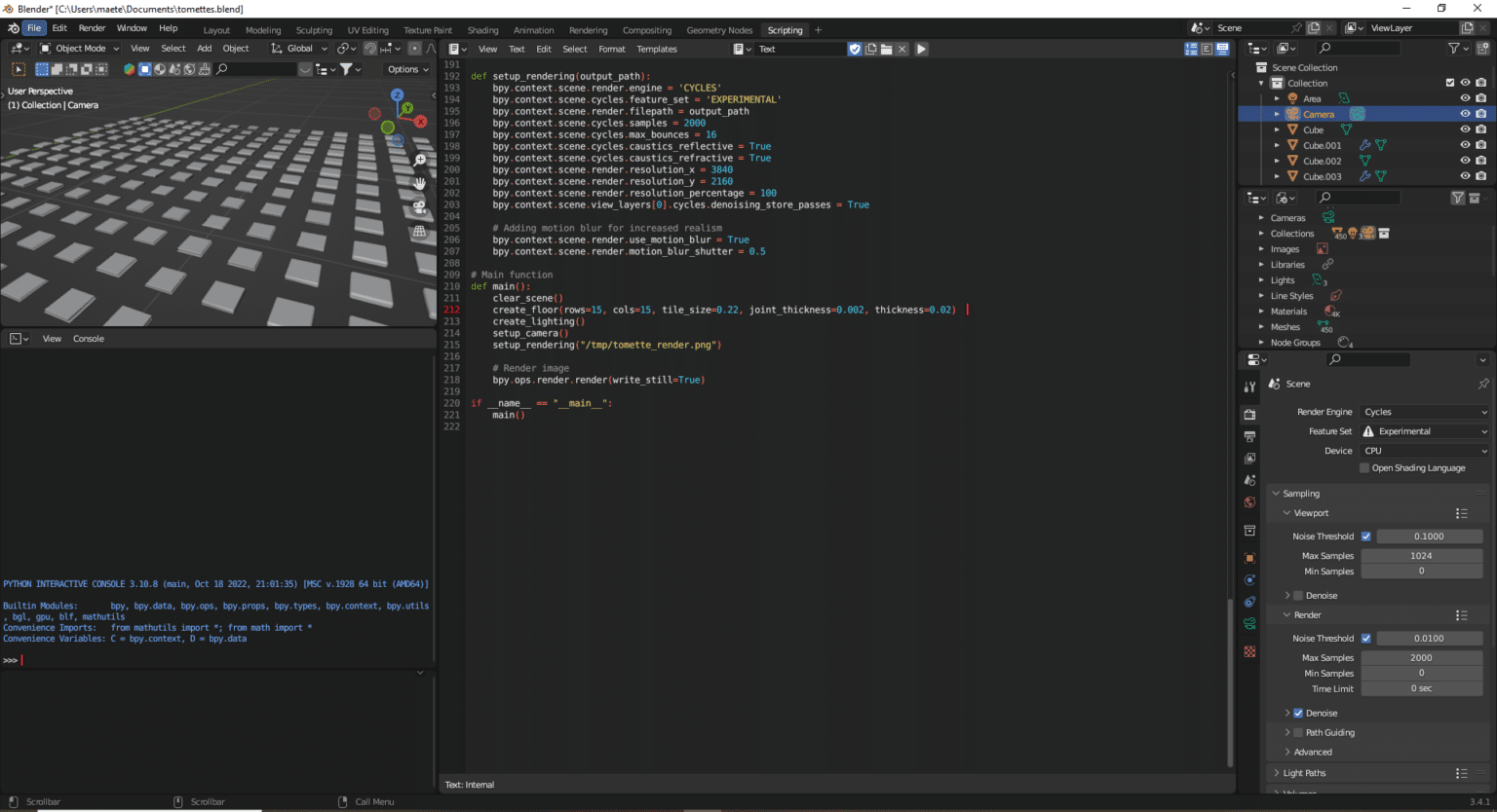 Le Scripting Python dans Blender : Un Atout Indispensable pour les ...