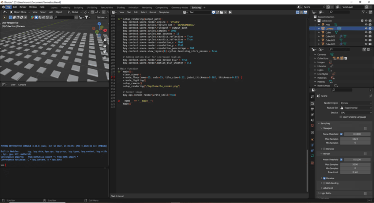 Le Scripting Python dans Blender : Un Atout Indispensable pour les ...